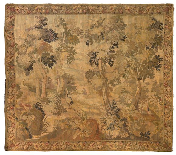 Bonhams : A Flemish Baroque tapestry first half 18th century