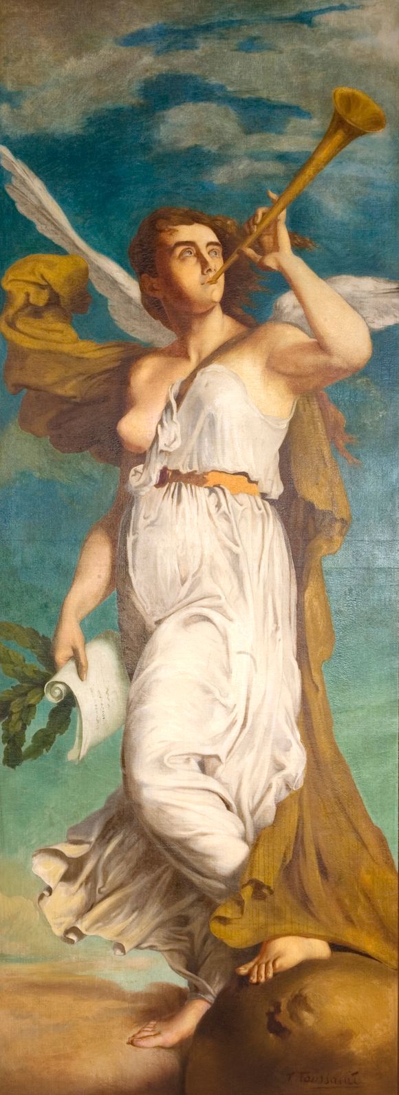 Bonhams : Fernand Toussaint (Belgian, 1873-1955) Fortune Blowing her ...