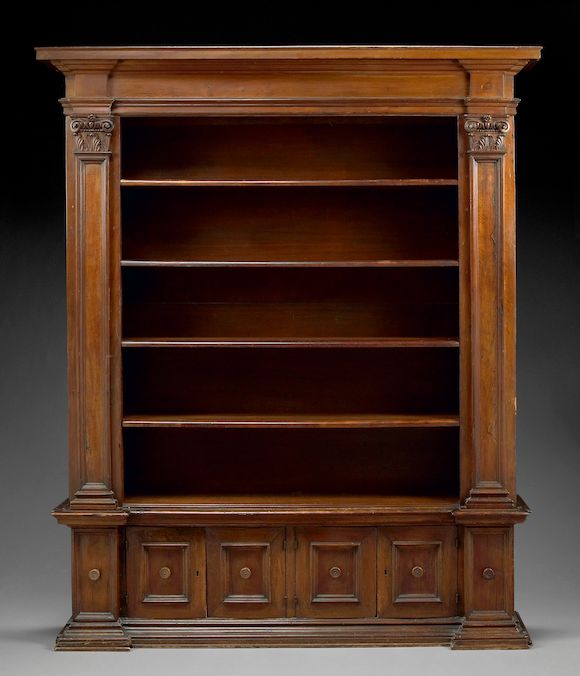 Bonhams : An Italian Baroque style carved walnut bookcase