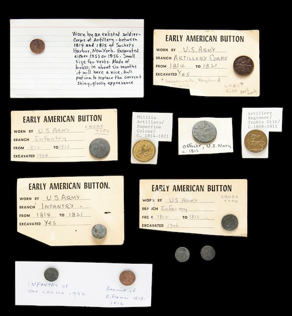 Bonhams : A group of early Federal military buttons