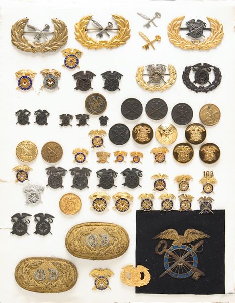 Bonhams : A group of Quartermaster Corps insignia