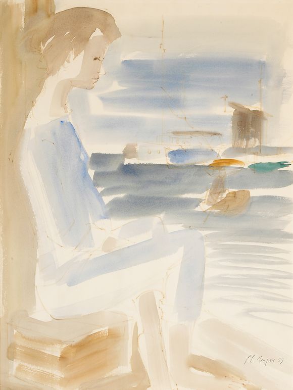 Bonhams : Philippe Henri Noyer (French, 1917-1985) Untitled (Seated ...