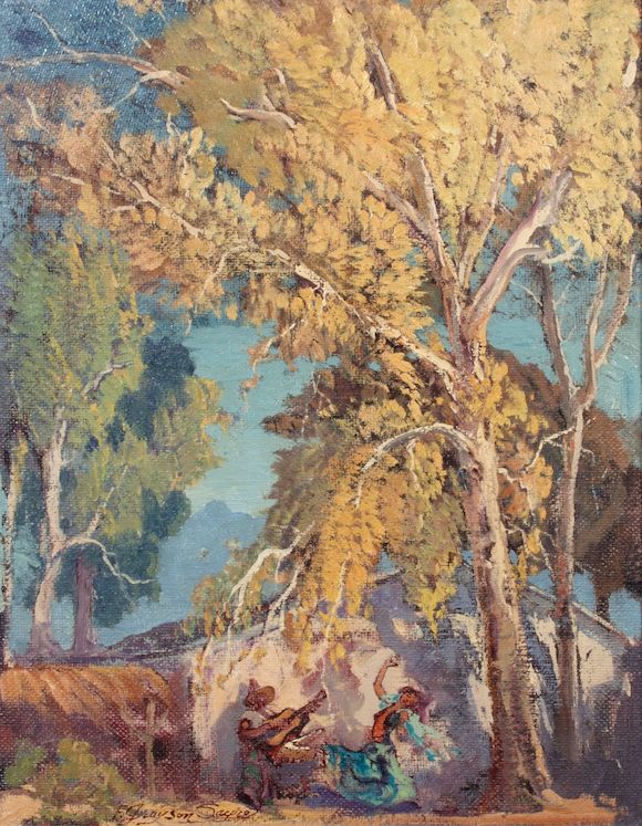 Bonhams : Fred Grayson Sayre (American, 1879-1939) La Paloma 18 x 14in
