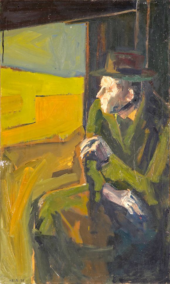 Bonhams : Robert (Nels) Nelson (American, born 1930) Seated Man, 1958 ...