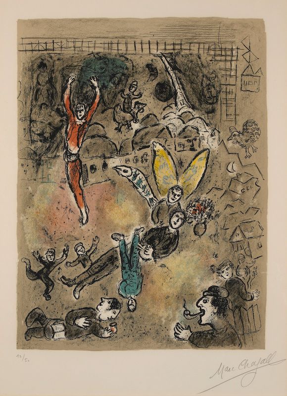 Bonhams : Marc Chagall (Russian/French, 1887-1985); Fantastic Composition;