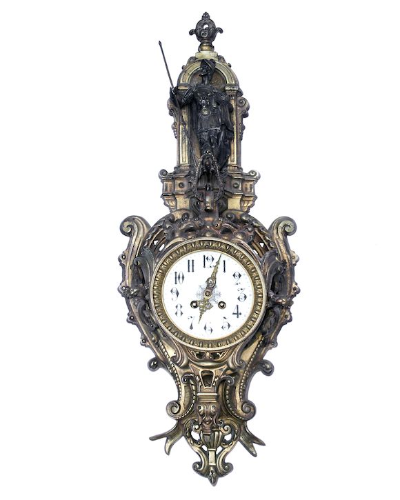Bonhams : A French Renaissance Revival bronze cartel clock