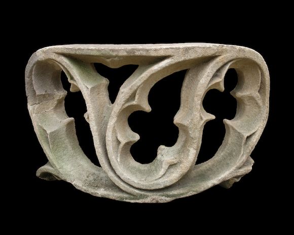 Bonhams : A French Gothic limestone architectural fragment
