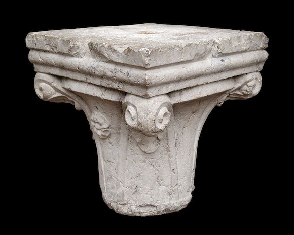 Bonhams : An Italian early Renaissance Istrian marble capital