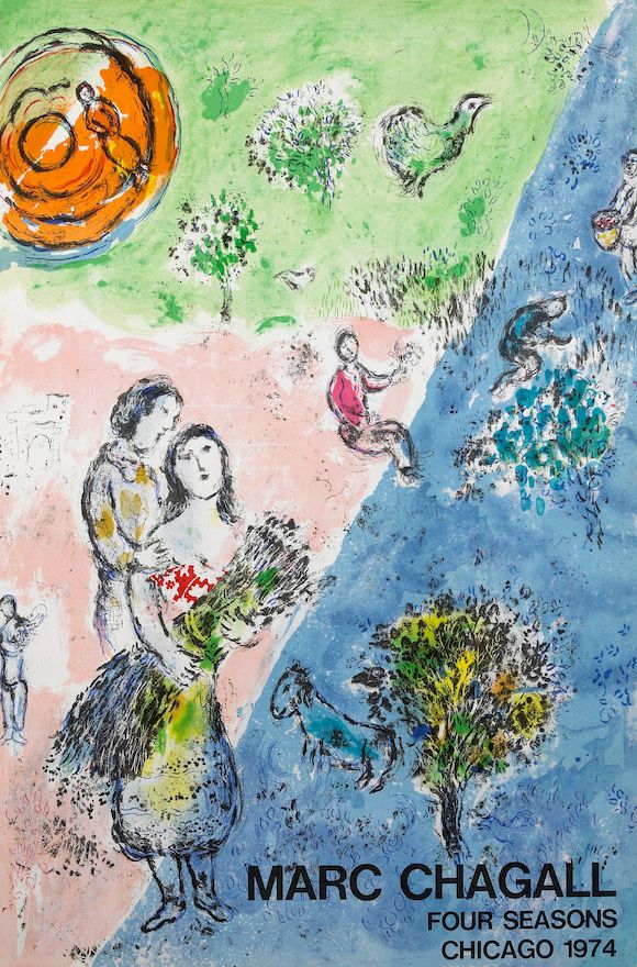 Bonhams : Marc Chagall (Russian/French, 1887-1985); The Four Seasons;