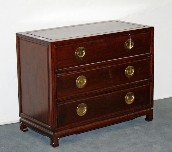 Bonhams : A pair of Chinese hardwood dressers 20th Century