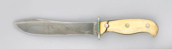 Bonhams : An ivory hilted San Francisco bowie knife by Michael Price ...