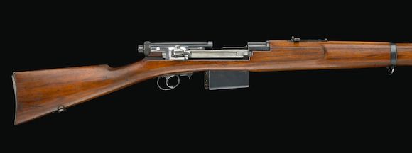 Bonhams : A fine and rare Mondragon Model 1908 semi-automatic rifle ...