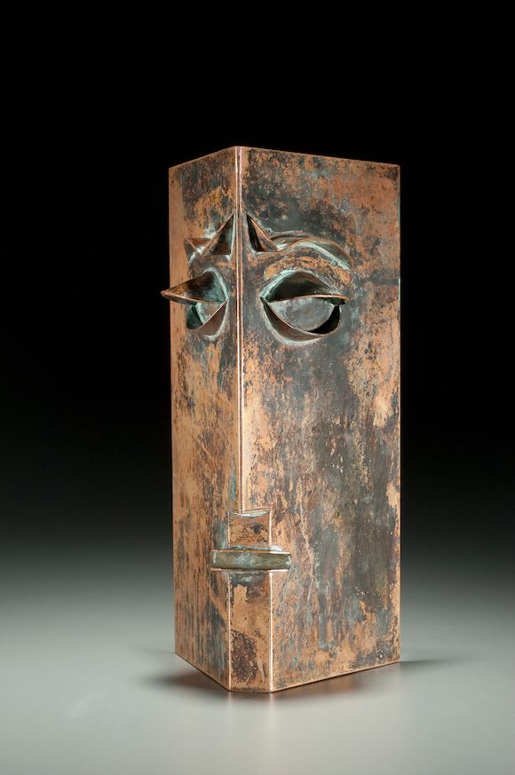 Bonhams : A Franz Hagenauer hammered metal mask
