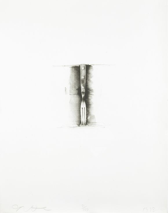 Bonhams : Jim Dine (American, born 1935); Fork; Spoon, from Ten Winter ...