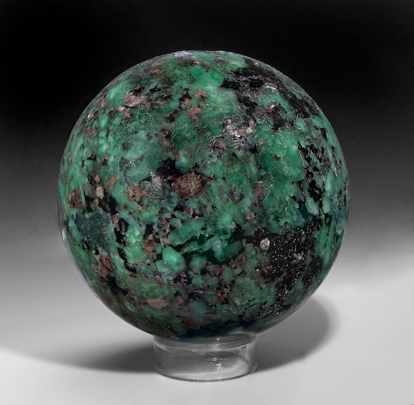 Bonhams : Emerald and Beryllium Sphere