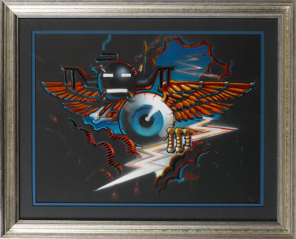Bonhams : Rick Griffin: Winged Eyeball, 1988,