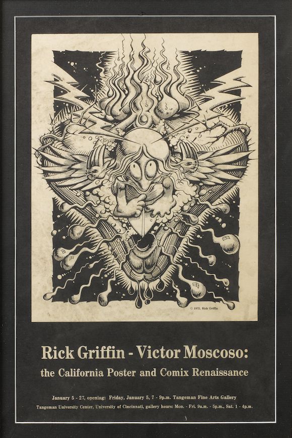 Bonhams : An exhibtion poster for 'Rick Griffin - Victor Moscoso: the ...