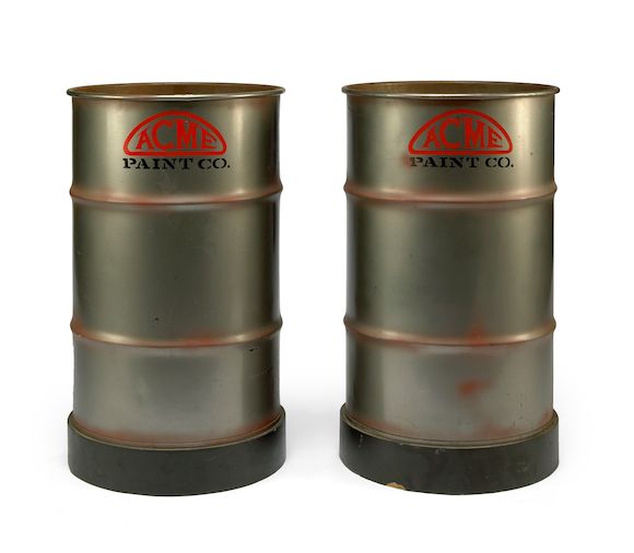 Bonhams : A set of large 'Acme' cans from "Who Framed Roger Rabbit?"