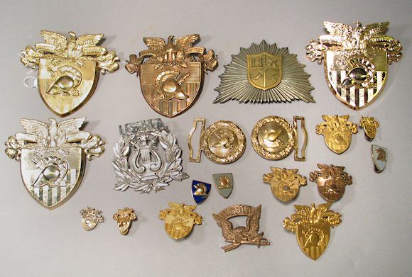 Bonhams : A group of U.S. Military Academy insignia