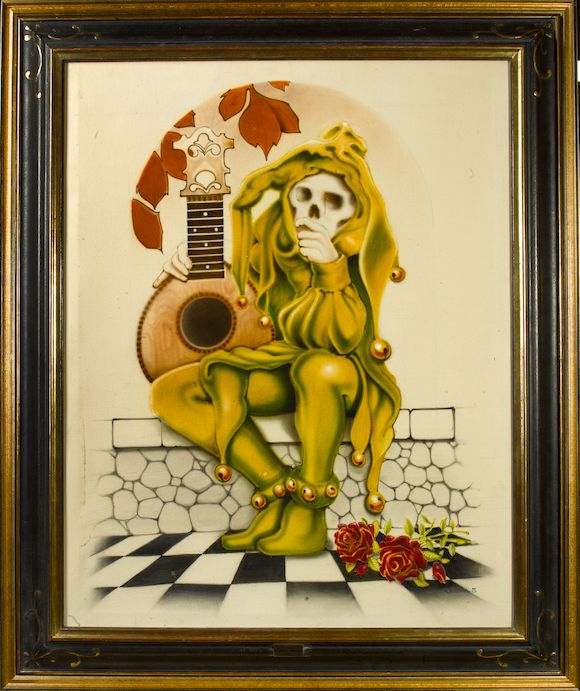 Bonhams : Stanley Mouse: Grateful Dead - The Jester With Mandolin and ...