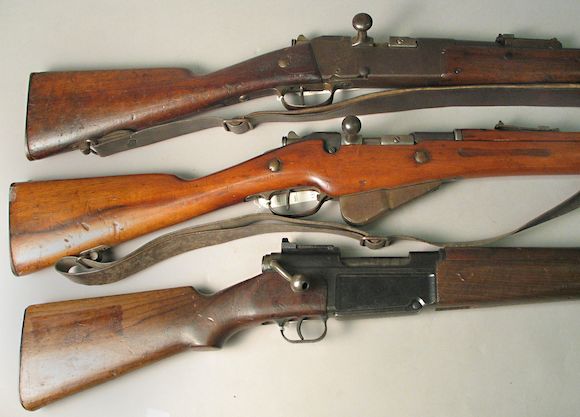 Bonhams : A lot of three French military rifles