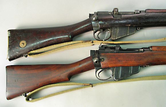 Bonhams : A lot of two British military rifles