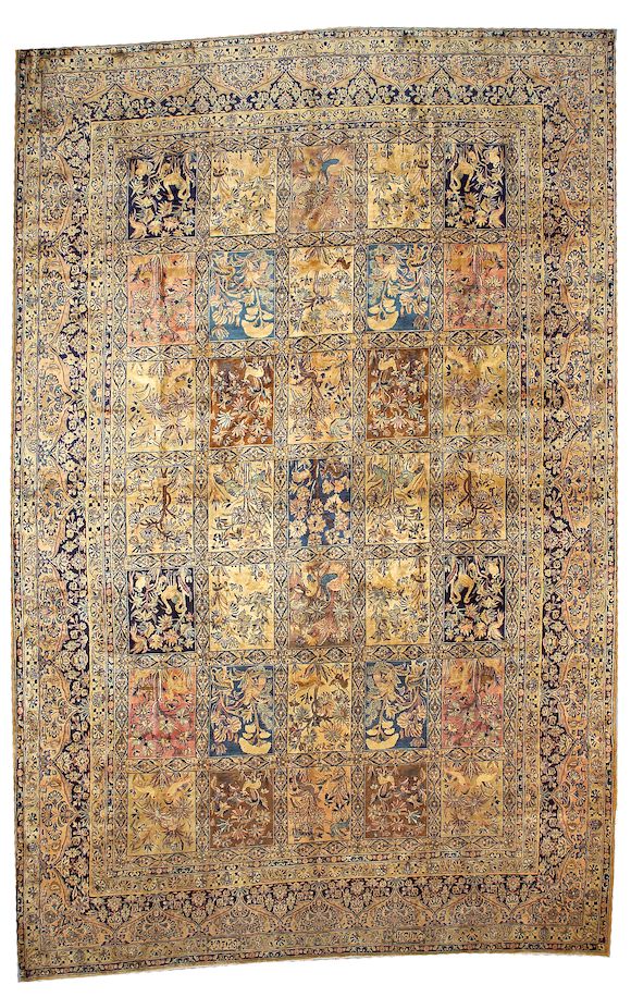 Bonhams : An Indo-Tabriz carpet Northwest Persia, size approximately ...