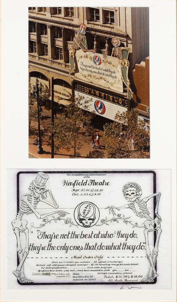 Bonhams : Dennis Larkins Grateful Dead at the Warfield Theatre ...