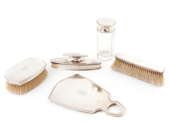 Bonhams : Set of Eleven Sterling Dressing Table Articles