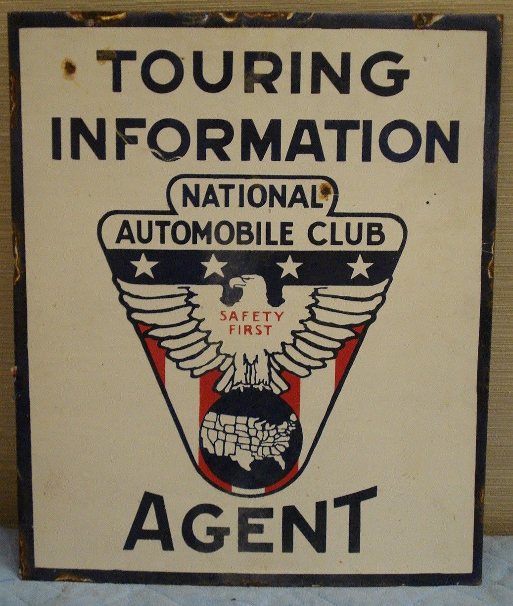 Bonhams Cars : A National Automobile Club enamel sign,