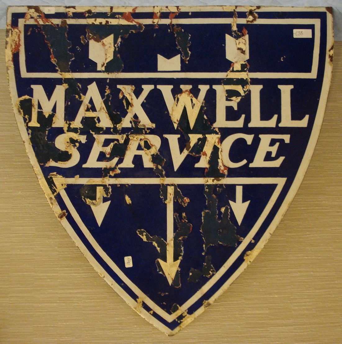 Bonhams Cars : A Maxwell Service enamel sign, circa 1920,