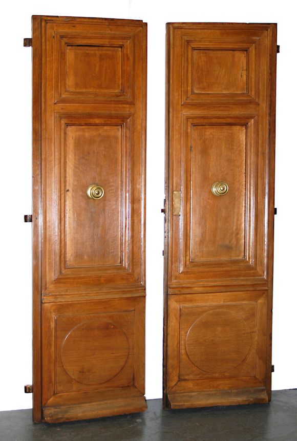 Bonhams : A pair of Louis XIV style walnut doors