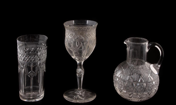 Bonhams An Assorted Grouping Of Cut Glassware