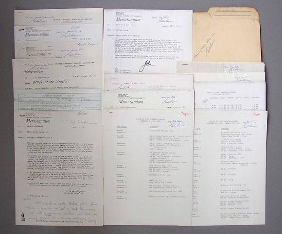 Bonhams : PROJECT APOLLO PAPERS.