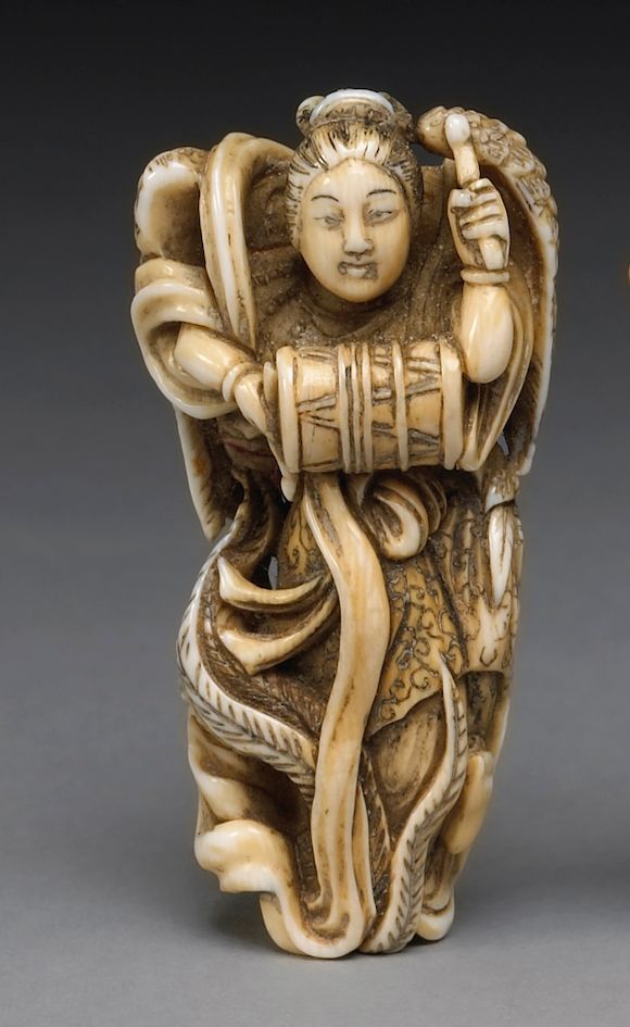 Bonhams : An ivory figural study 20th Century