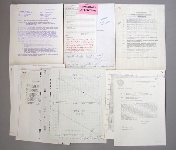 Bonhams : SCHIRRA'S APOLLO PAPERS.