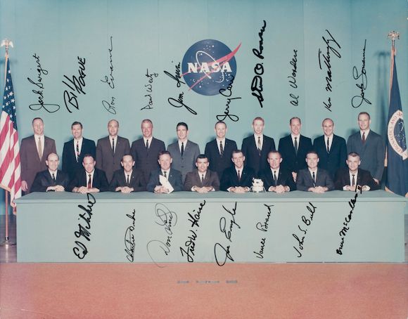 Bonhams : THE "ORIGINAL 19": ASTRONAUTS SELECTED IN 1966 BY NASA.
