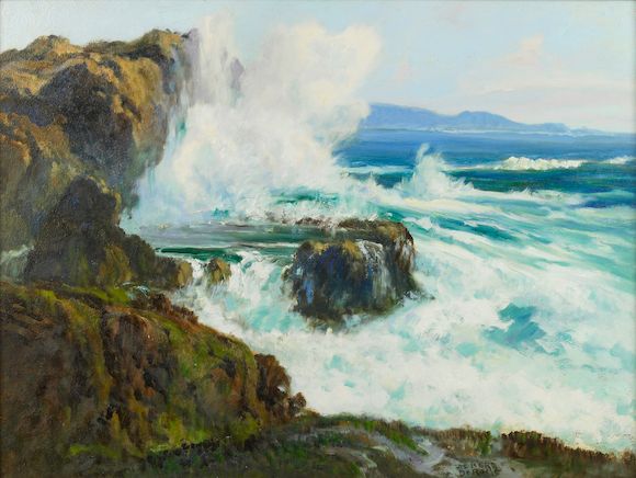 Bonhams : Albert Thomas DeRome (American, 1885-1959) Pt. Lobos, South ...