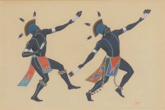 Bonhams : Two Ma-pe-wi (Velino Herrera) paintings