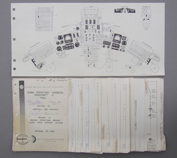 Bonhams : GEMINI 12 CONTROLS AND DISPLAYS.
