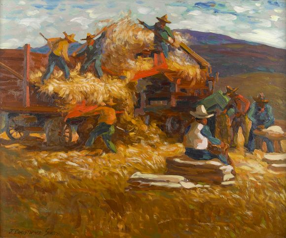 Bonhams : John Christopher Smith (American, 1891-1943) 'Thrashing ...