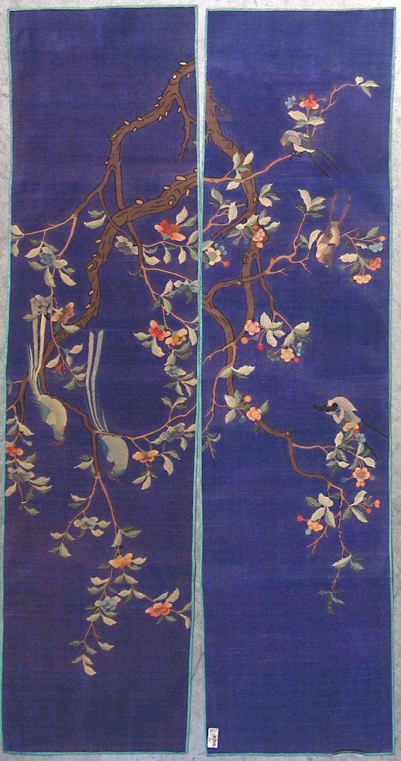 Bonhams : A set of four kesi-woven silk panels Republic Period