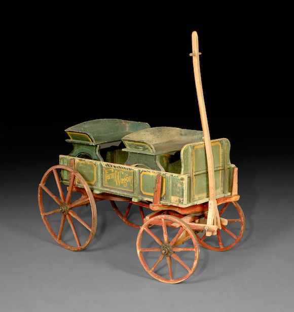 Bonhams : A child's farm wagon maker possibly Studebaker late 19th century