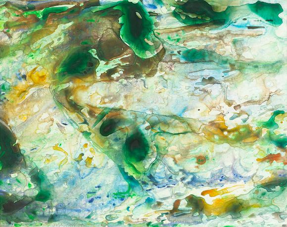 Bonhams : Joseph Raffael (American, born 1933) Untitled (Green Waters ...