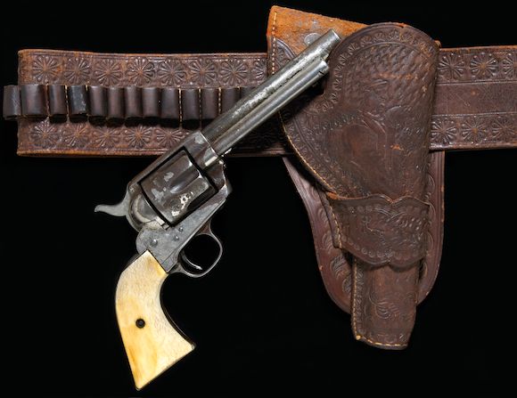 Bonhams : A Colt single action army revolver and period rig with Dodge ...