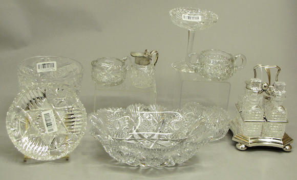 Bonhams An Assembled Grouping Of American Brilliant Cut Glass