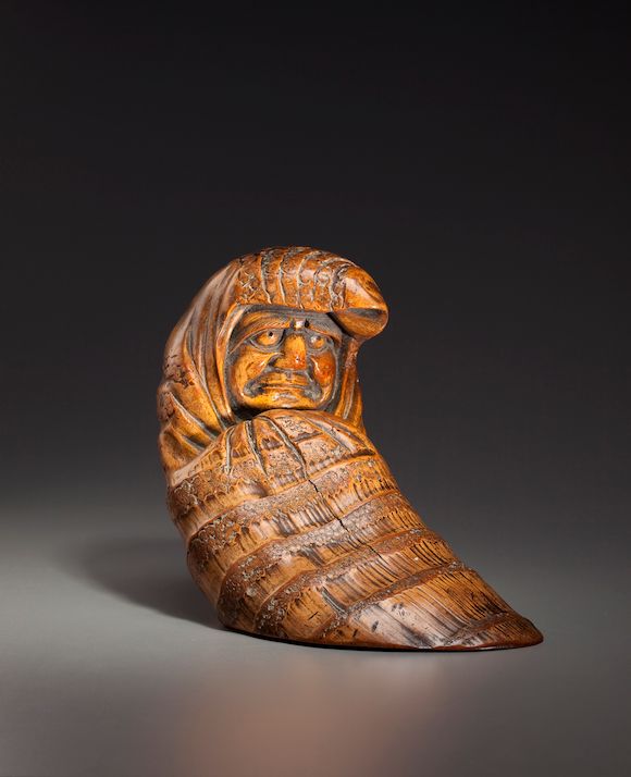 Bonhams : Root wood carving By Ryokuho (19th-20th century)