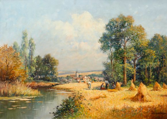 Bonhams : Eugène Demester (French, 20th century) L'Été 42 x 30in