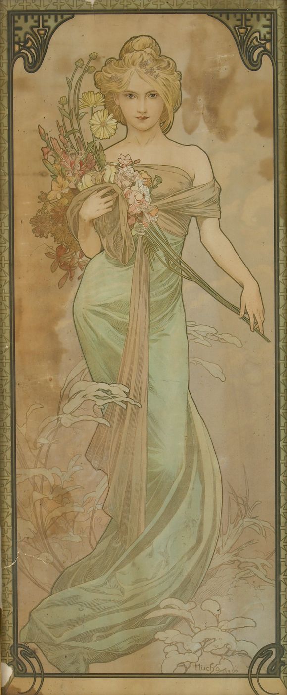 Bonhams : Alphonse Mucha (Czech, 1860-1939); Spring;