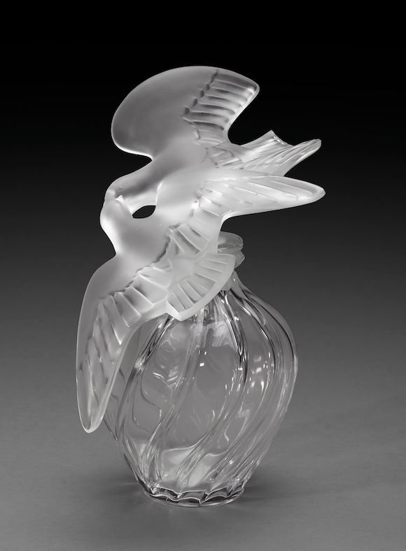 Bonhams : A Cristal Lalique molded and frosted glass factice perfume ...